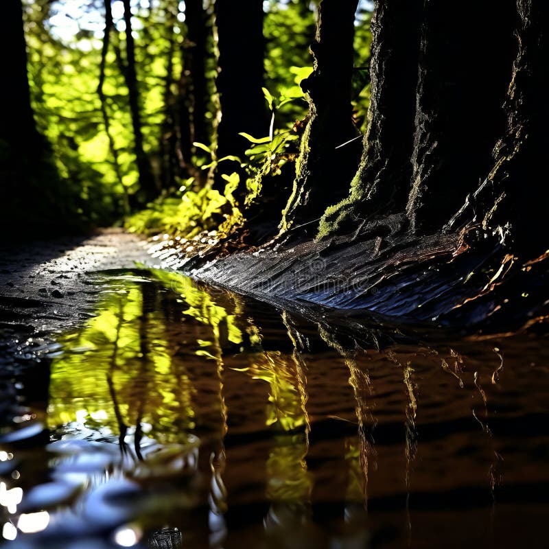 Shadow Reflection a Reflection of Shadows Cast on a Surface Adi Stock ...