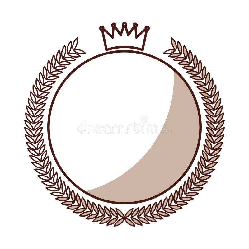 Shadow round shield icon stock vector. Illustration of icon - 93410457