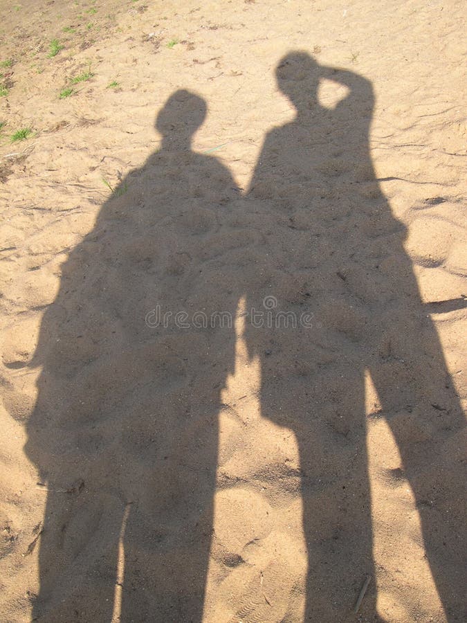 Shadow on sand stock image. Image of evening, cast, coast - 5585491