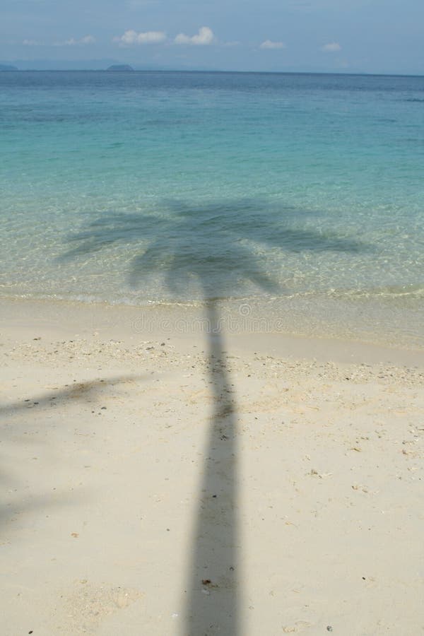 Shadow on the sea stock image. Image of shadow, coconut - 10580957