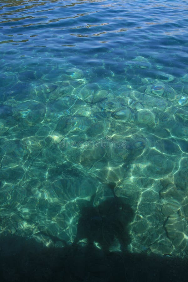 Shadow in the sea stock image. Image of nature, people - 49894051