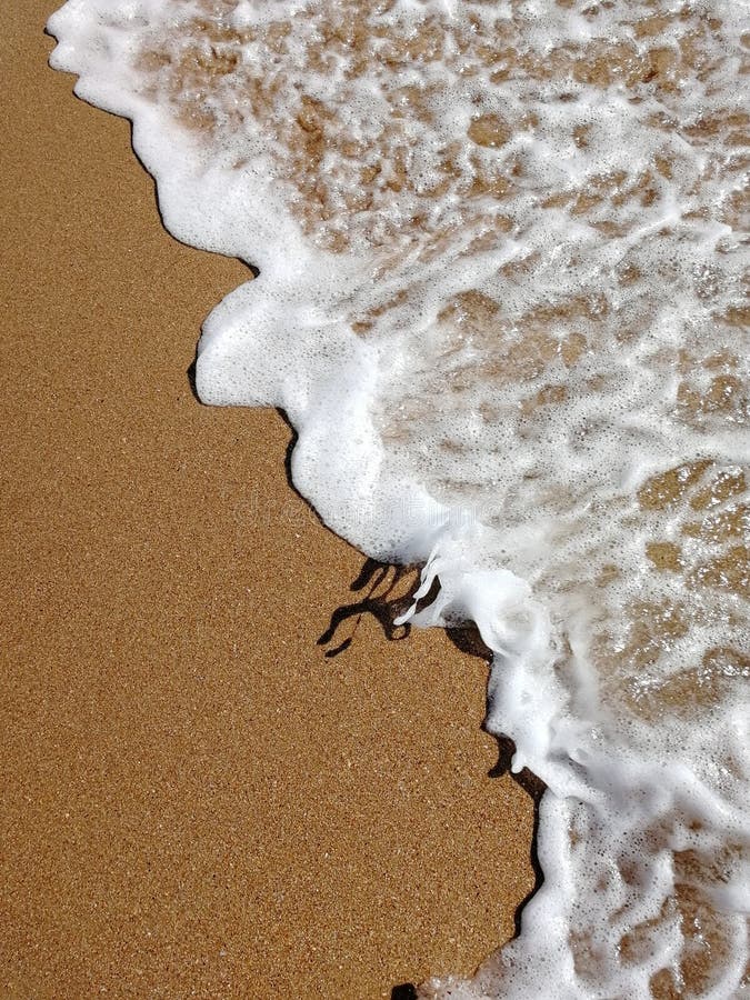 Foam on sand stock photo. Image of relax, resort, blue - 3061128
