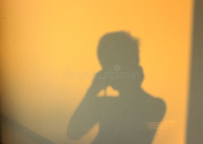 Shadow stock illustration. Illustration of summer, selfportrait - 85980226