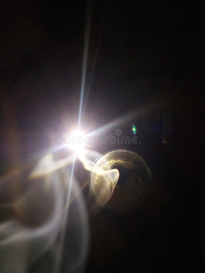 A Shadow of Smoke from a Candle in the Light Stock Photo - Image of ...