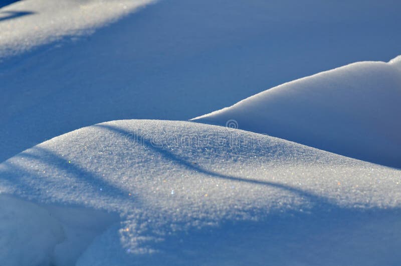 Shadow on snow in winter stock image. Image of season - 172026119