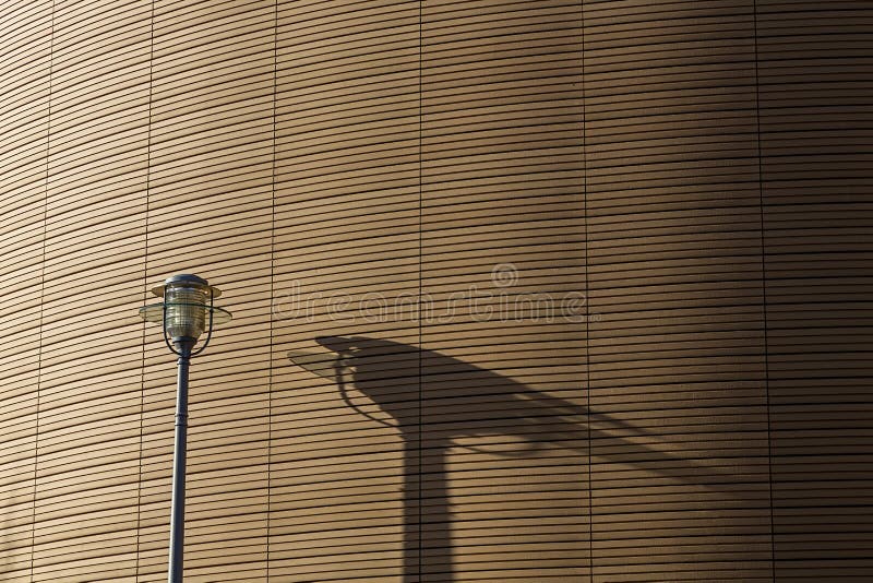 Shadow of a street light stock image. Image of light - 39900355