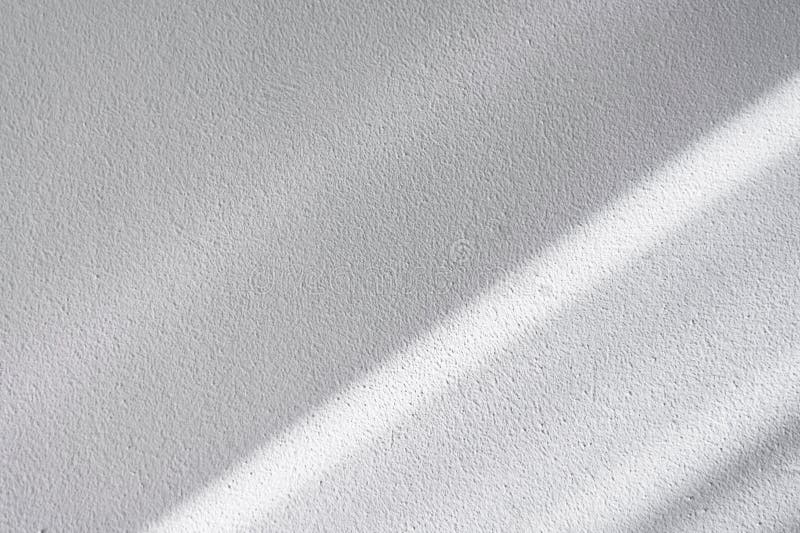 Shadow Striped Diagonal Sunlight Reflection from Window on White Wall ...