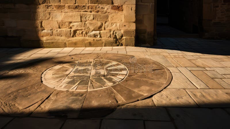 Shadow sun dial stock illustration. Illustration of significance ...