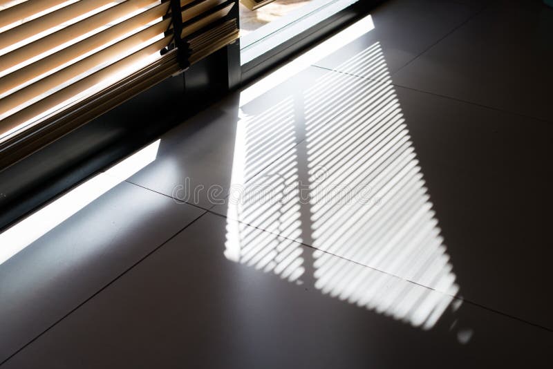 Shadow Sunlight the Door of Office Stock Image - Image of brown, glass ...