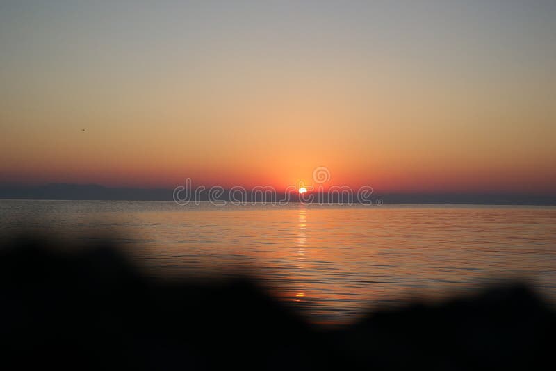 Shadow of the Sunset and Cliffs Stock Image - Image of sunlight, cloud ...