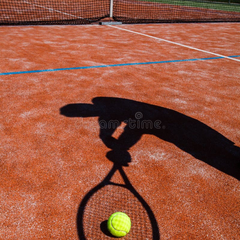 Shadow Tennis stock image. Image of outdoor, string, equipment - 511875