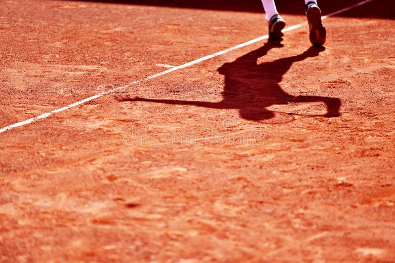Shadow Tennis stock image. Image of outdoor, string, equipment - 511875