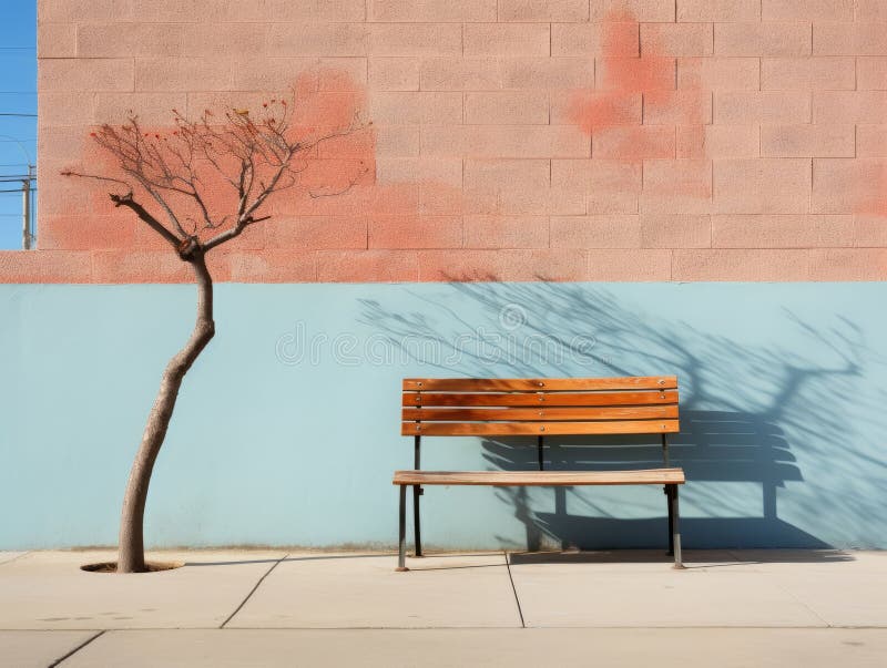 Shadow of a tree on a wall stock illustration. Illustration of indoors ...