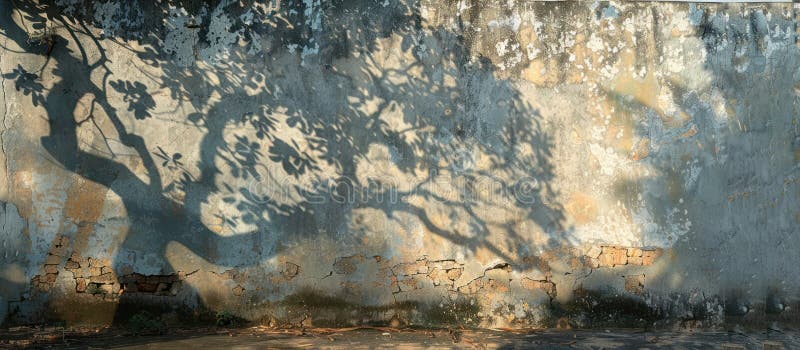 Shadow of Tree on Wall stock photo. Image of shadows - 309954774