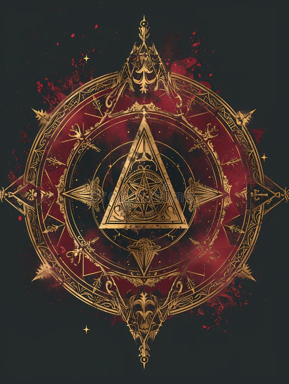 The Shadow of the Trinity is Shown, a Gold and Red Circle with a ...