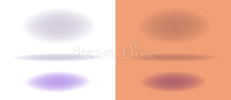 Shadow Vector Graphic Element Set, Oval Mesh Shade Effect Transparent ...