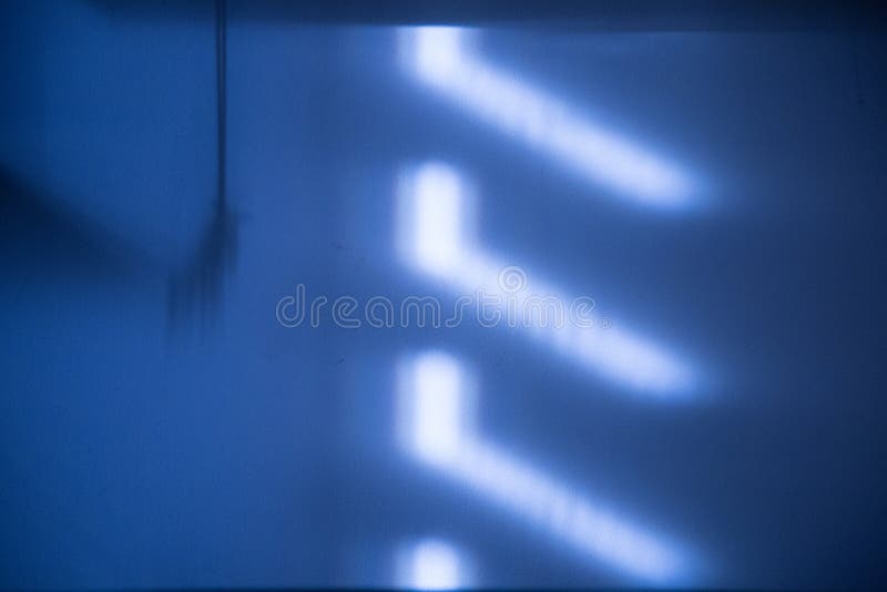 Sunlight on the Wall, Glowing Light from the Sun and Tree Shadow on ...