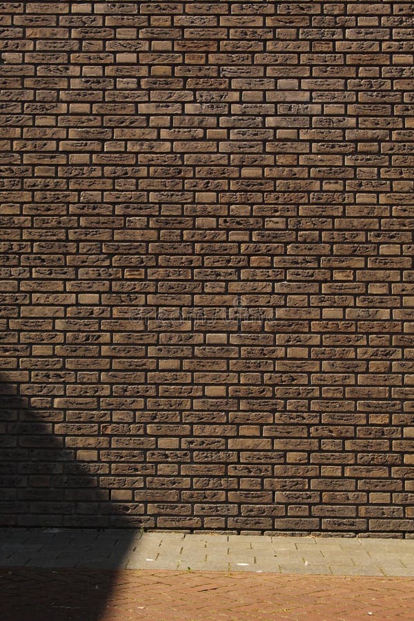 Shadow Wall Street Tile Brick Side Building Stock Photo - Image of ...