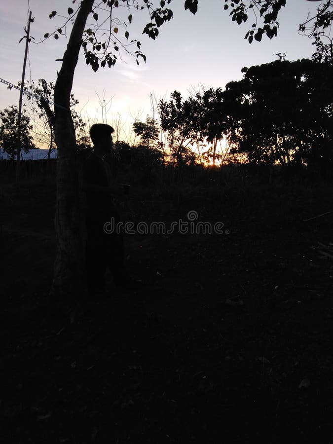 Shadow stock image. Image of watching, sunset, setting - 154457239