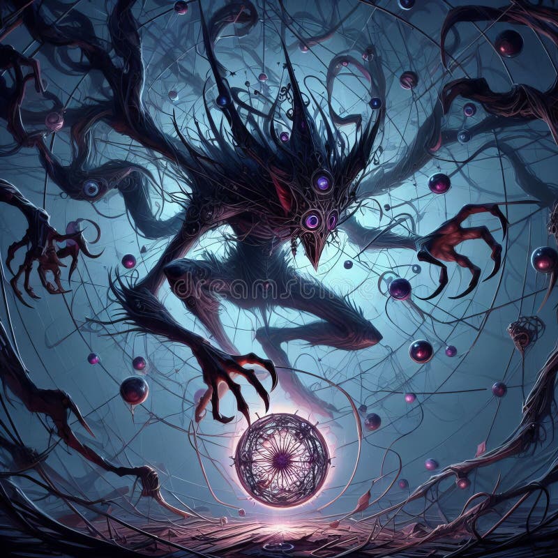 The Shadow Weaver a Creature that Can Manipulate Shadows and Cre Stock ...