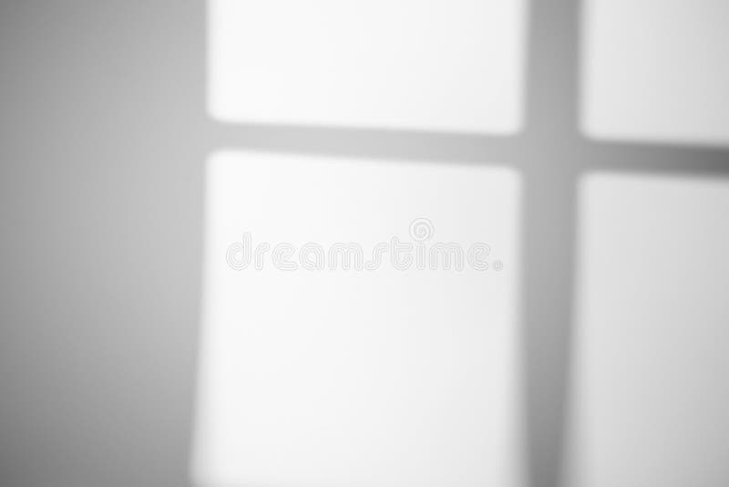 The Shadow from the Window on a White Wall in Sunny Weather with Bright ...
