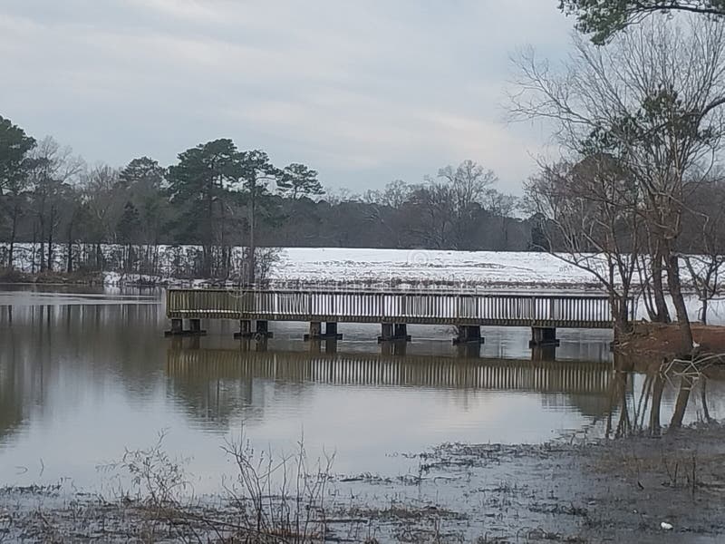 The Shadow of Winter Dock on the Lake Stock Image - Image of winter ...