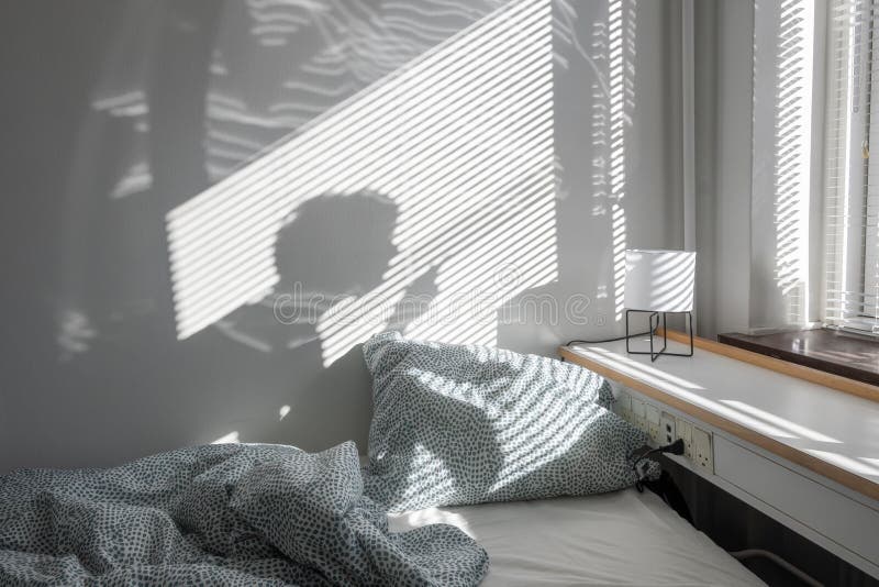 Man Waking Up in Morning, Stretching and Yawning Stock Photo - Image of ...