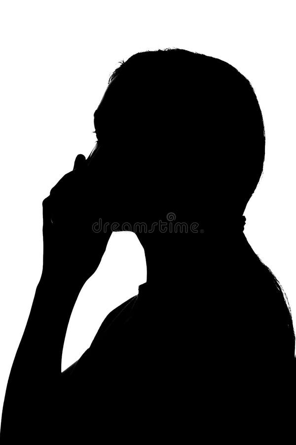 Shadow of a woman stock illustration. Illustration of cell - 216760435