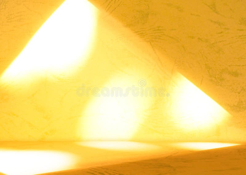 Shadow Yellow Background Studio Solid Color Wall Table Product Summert ...