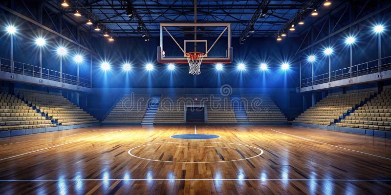 Shadowed Courts Exploring the Depth of an Indoor Basketball Arena AI ...