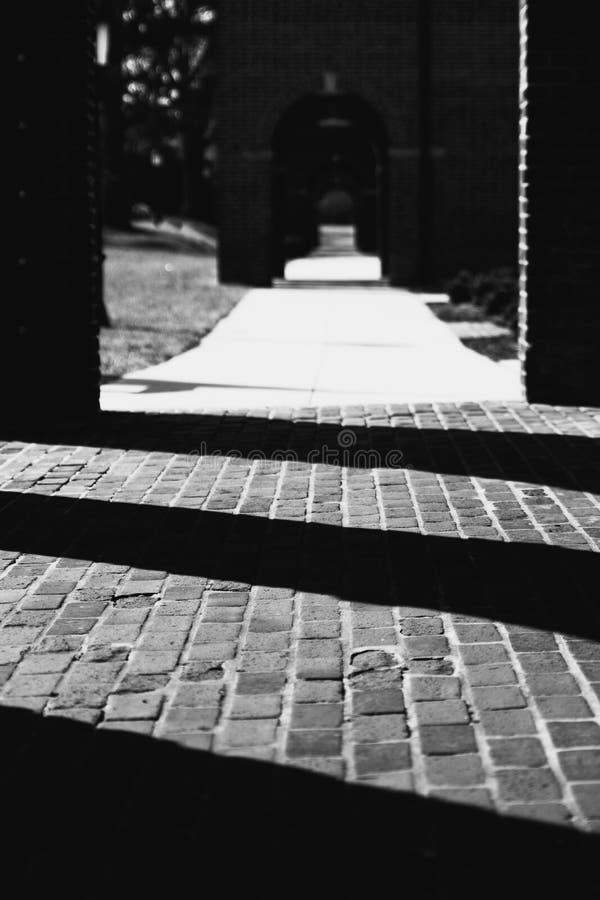 SHADOWED PATH TO the BRIDGE Stock Image - Image of foot, walkway: 84617851