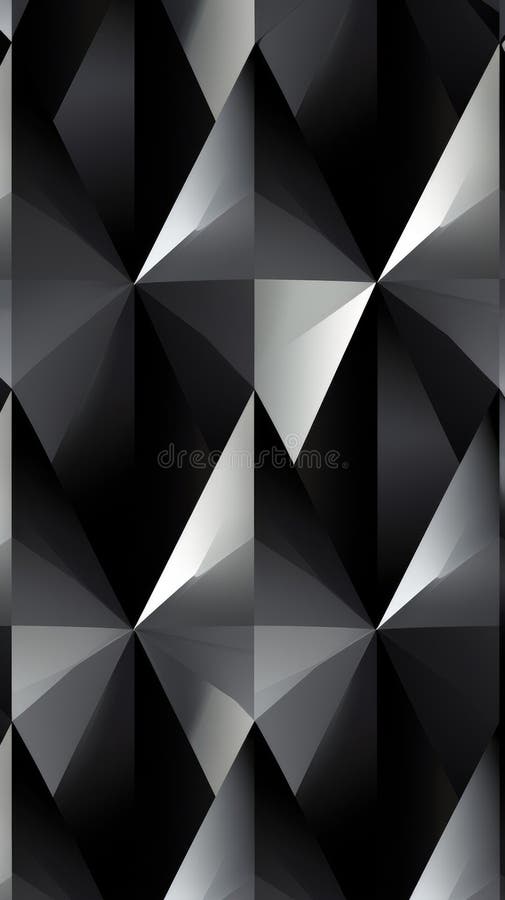 Shadowed Polygons on Dark Background. Multifaceted Polygons Casting ...