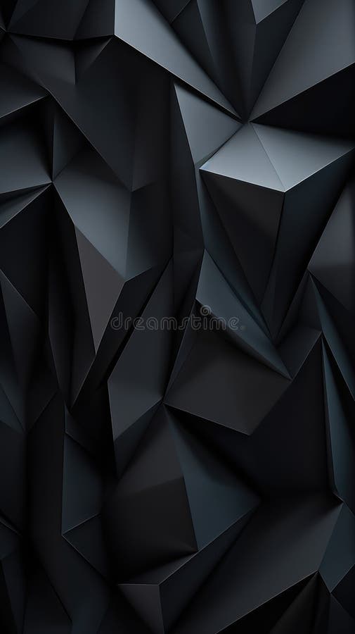 Shadowed Polygons on Dark Background. Multifaceted Polygons Casting ...