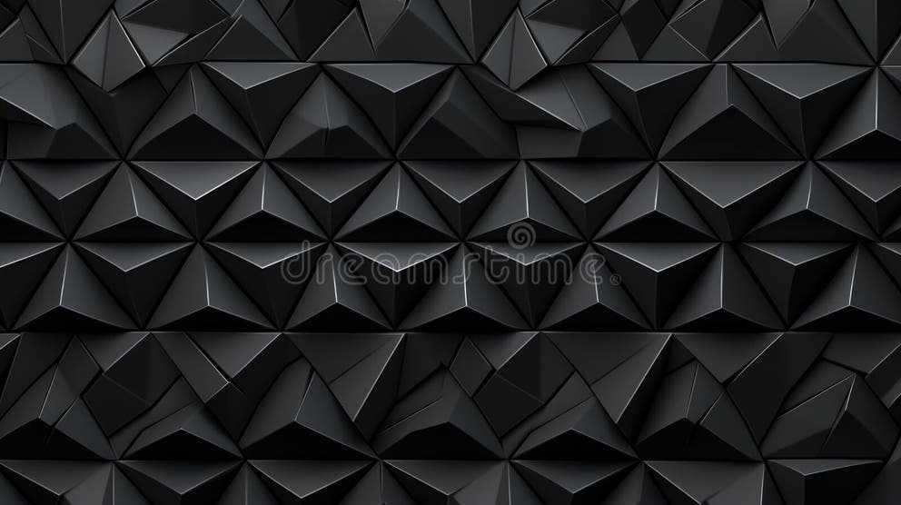 Shadowed Polygons on Dark Background. Multifaceted Polygons Casting ...