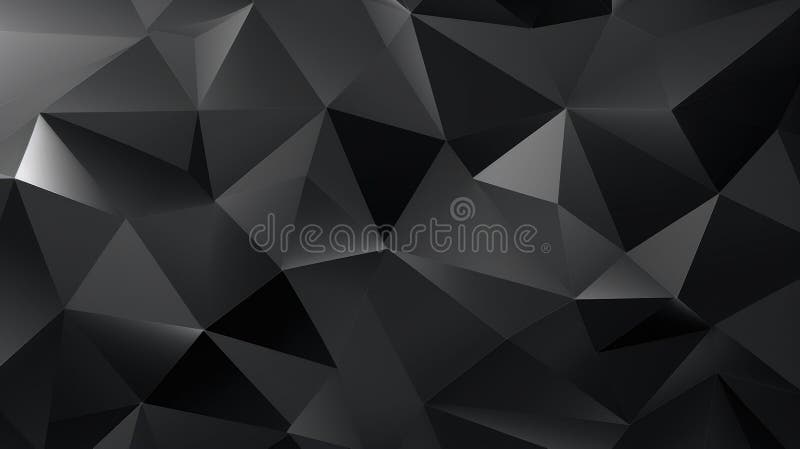 Shadowed Polygons on Dark Background. Multifaceted Polygons Casting ...