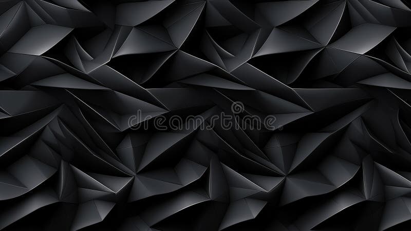 Shadowed Polygons on Dark Background. Multifaceted Polygons Casting ...