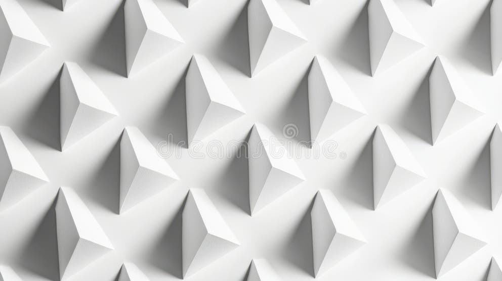 Shadowed Pyramid Rows Creating Depth and Texture, Bold and Abstract ...