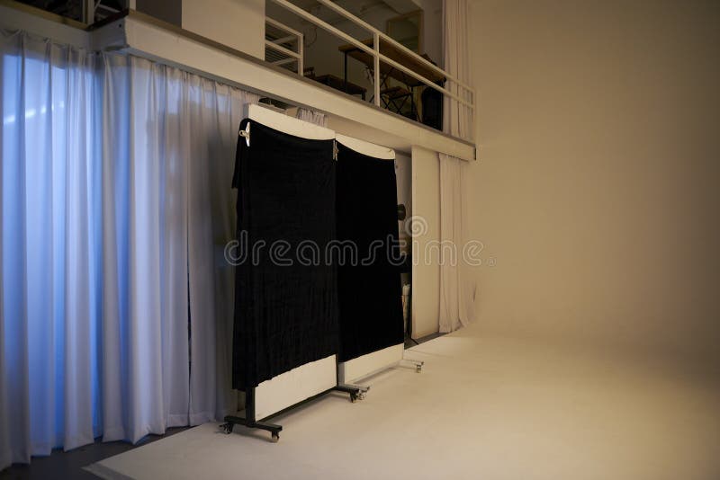 Shadowless Walls and Reflectors for Commercial Studios Stock Image ...