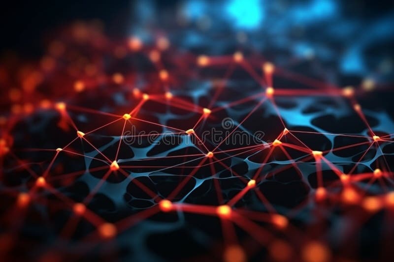 In the Shadows, an Abstract Secure Network Concept Comes To Life. Stock ...