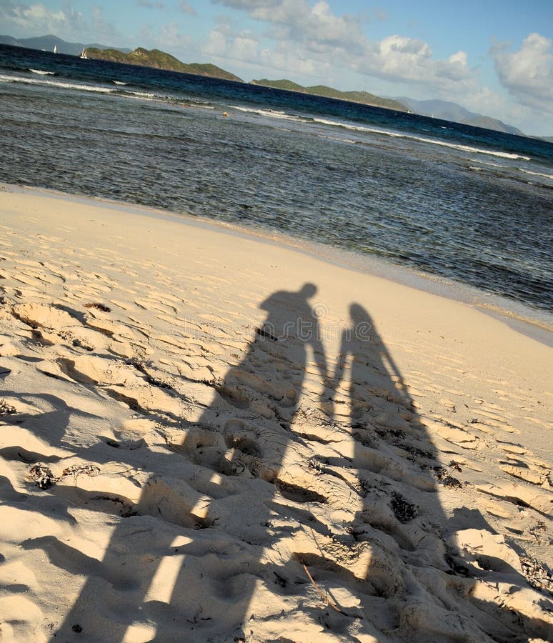 Shadows on a beach stock image. Image of clouds, vacation - 23388369