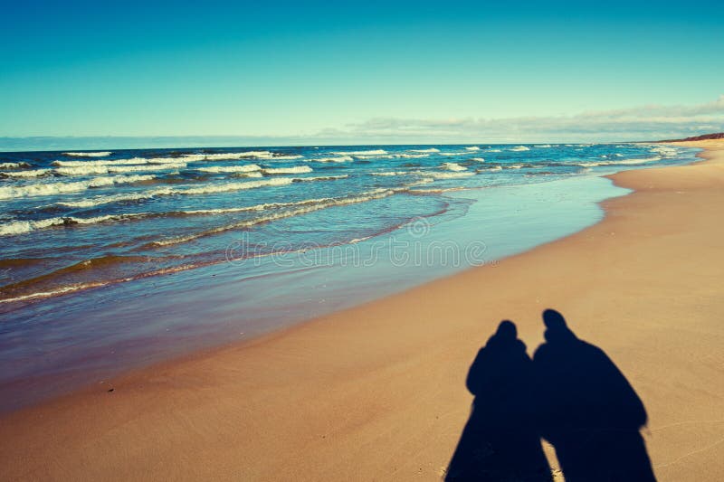 Shadows on the beach stock image. Image of shore, outdoor - 87688825