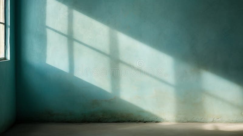 Shadows Cast on a Wall through Windows. Extreme Light and Shadow Stock ...