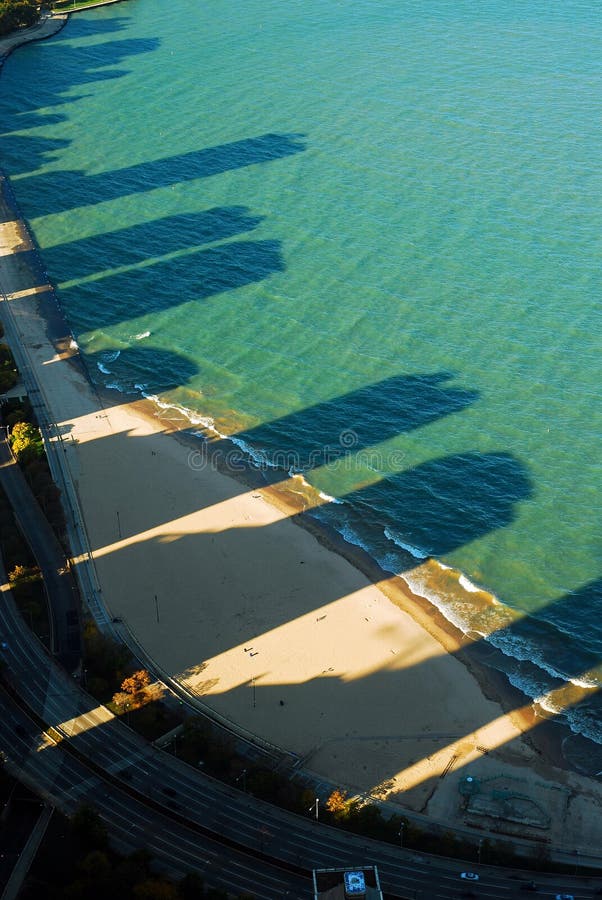 Shadows of the Chicago Skyline Stock Photo - Image of attraction ...