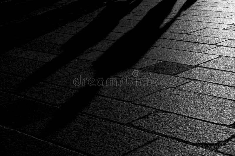 Shadows in the city stock image. Image of black, silhouettes - 109403267