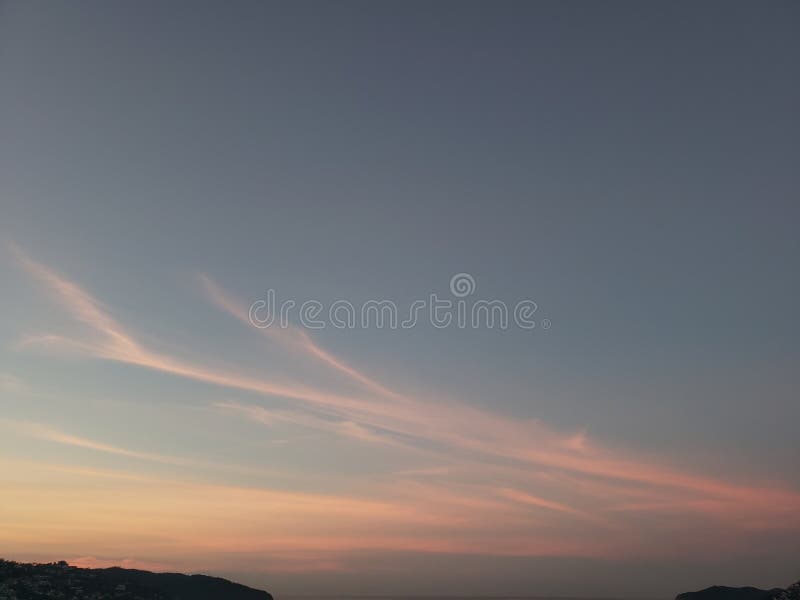 Shadows and Colors in the Clouds of the Sky at Dusk, Background and ...