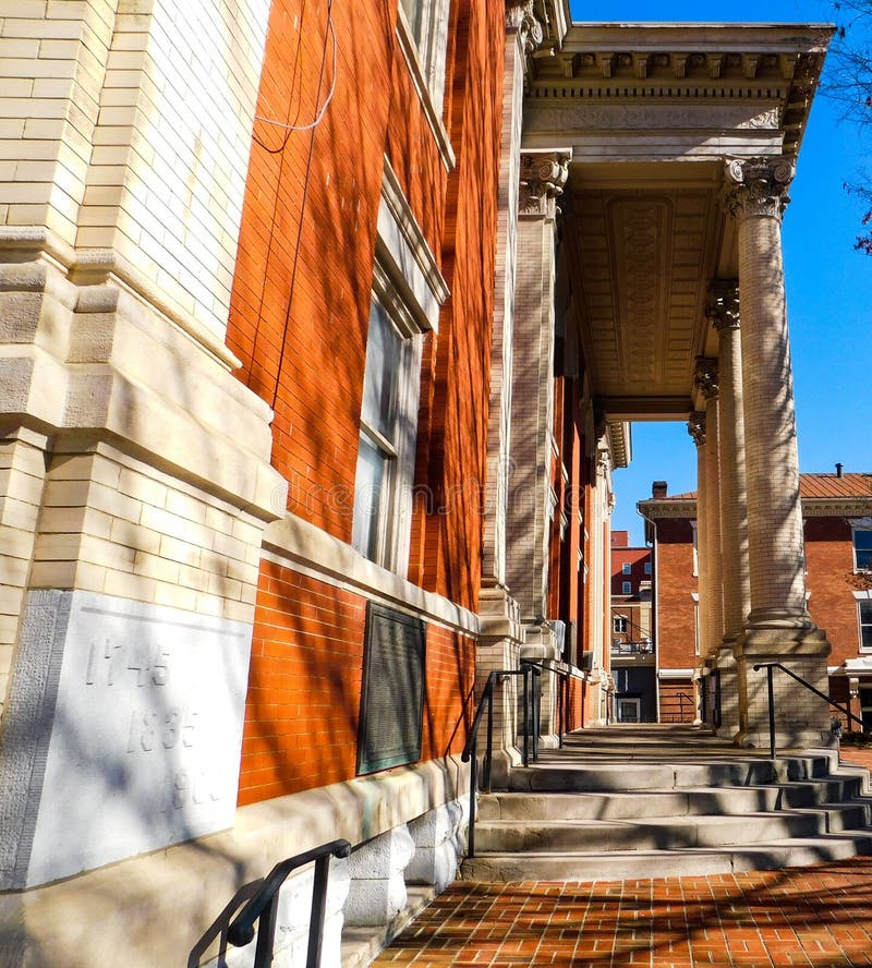 Red Brick Courthouse, Fairfax County, VA Stock Image - Image of america ...