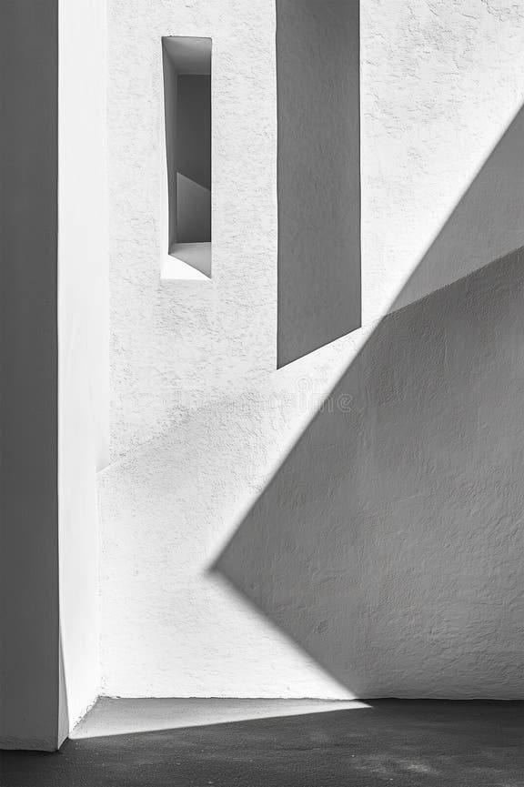 Shadows Create Interplay of Architectural Forms in Modern Structure ...