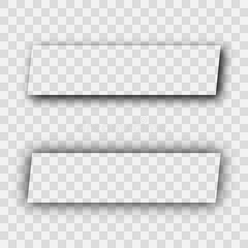 Set of Two Rectangles with Rounded Corners Shadows Stock Vector ...