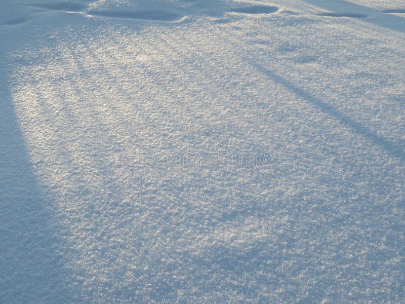 The Shadows from the Fence on Pure Winter Snow. Stock Photo - Image of ...