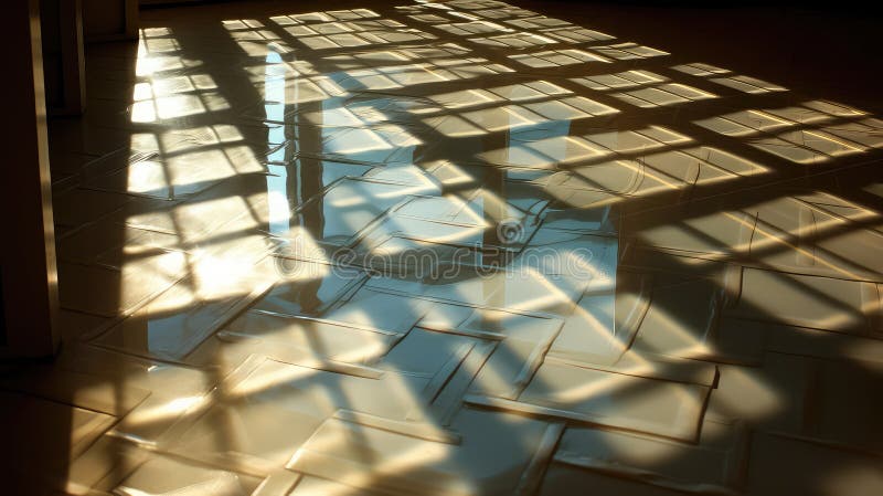 Shadows glass block window stock illustration. Illustration of light ...